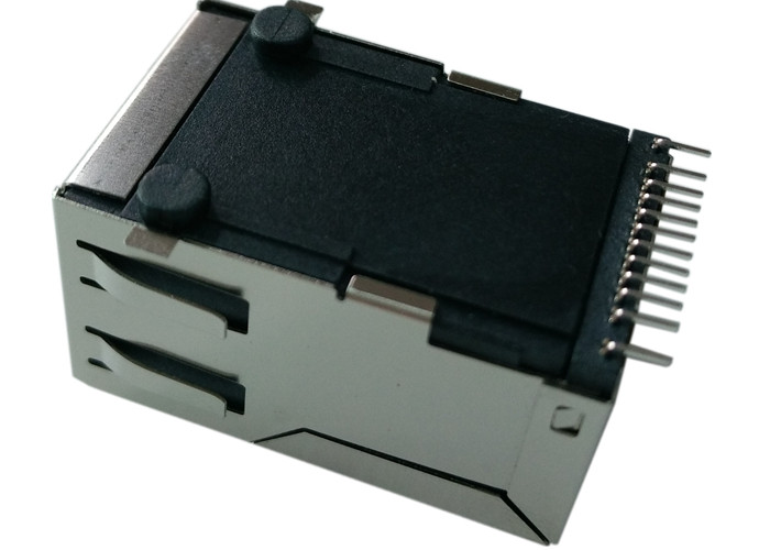 Pulsejack J3006G21DNL 10 / 100Base-TX พื้นผิว RJ45 พอร์ตเดียว Tab-UP