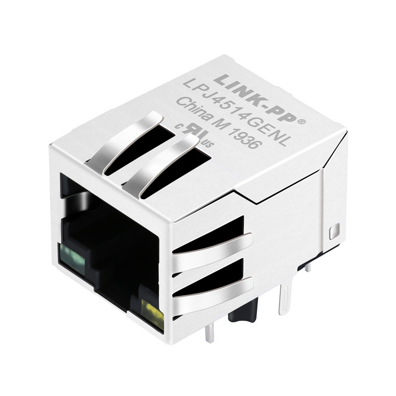LPJ4514GENL 1x Rj45 Power Over Ethernet, R / A 90 องศา 10 / 100Mbps ...
