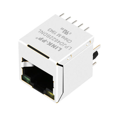 JXD2-9015NL 10/100 Base-T Y / G ขั้วต่อ MagJack RJ45 แบบติดตั้งในแนวตั้ง